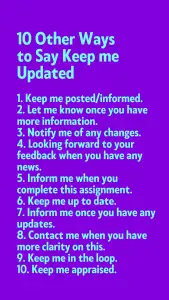 20 Other Ways to Say ''Keep Me Updated'' | copy-paste-emails.com