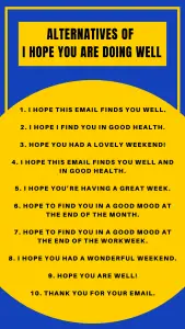 20 Better Ways Than “I Hope You Are Doing Well'' to Start Your Email