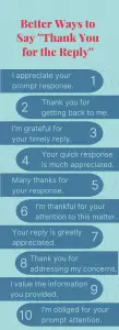 12 Better Ways to Say ''Thank You for the Reply'' | Business English