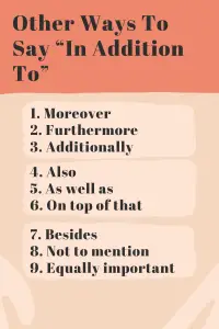 13 Other Ways to Say "In Addition to" | (+Examples) Business English