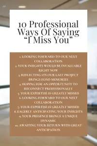 Professional Ways of Saying "I Miss You" | Business English