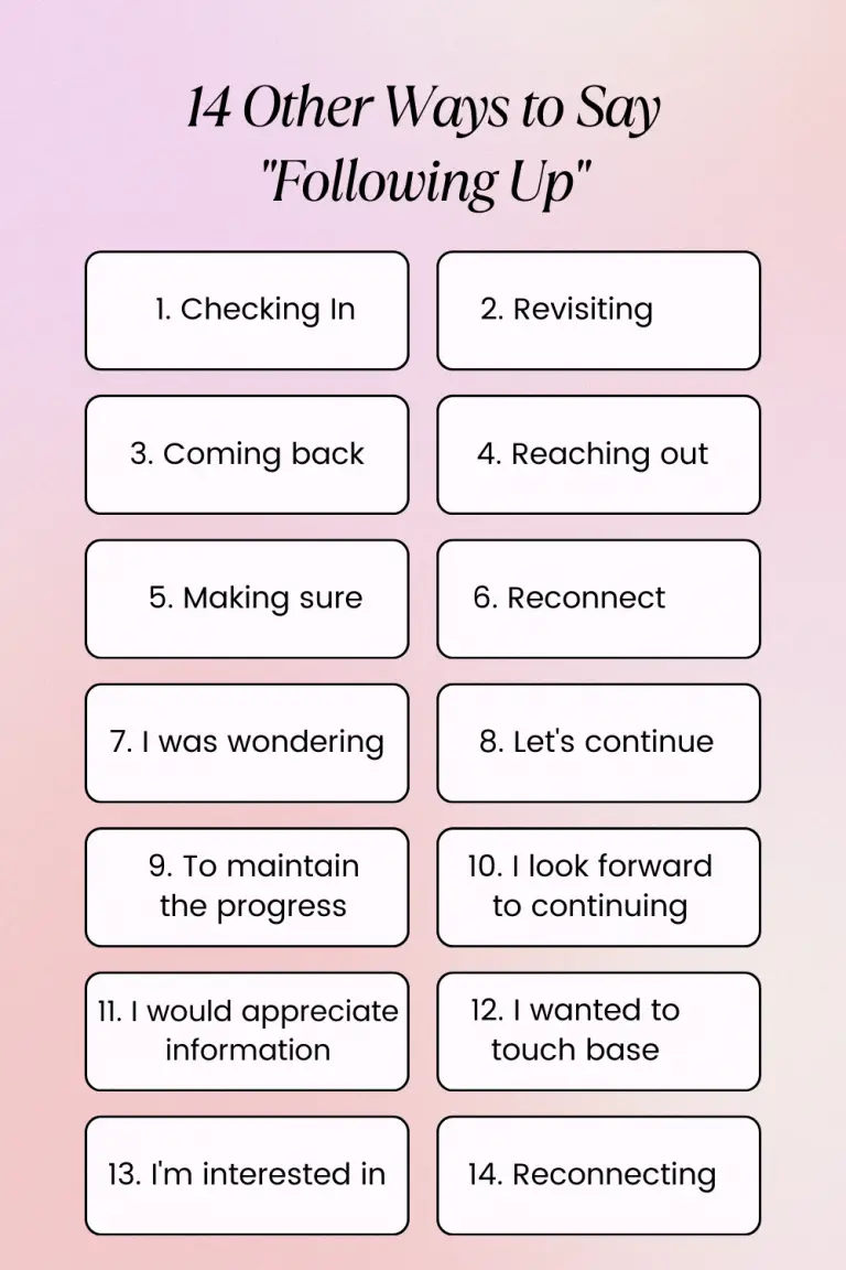 14 Other Ways to Say "Following Up" (+EXAMPLES) | Business English